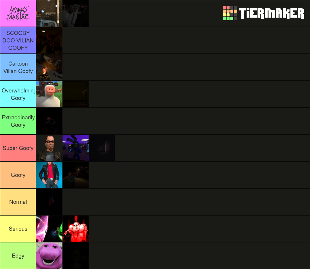 Goofiest gmod vilians Tier List (Community Rankings) - TierMaker