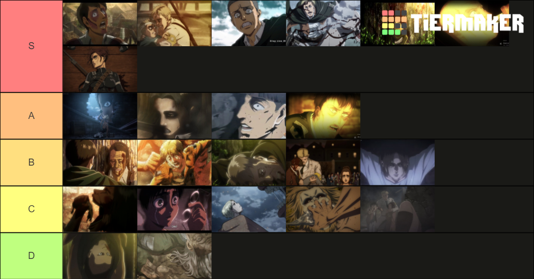 Attack on Titan Deaths Tier List (Community Rankings) - TierMaker