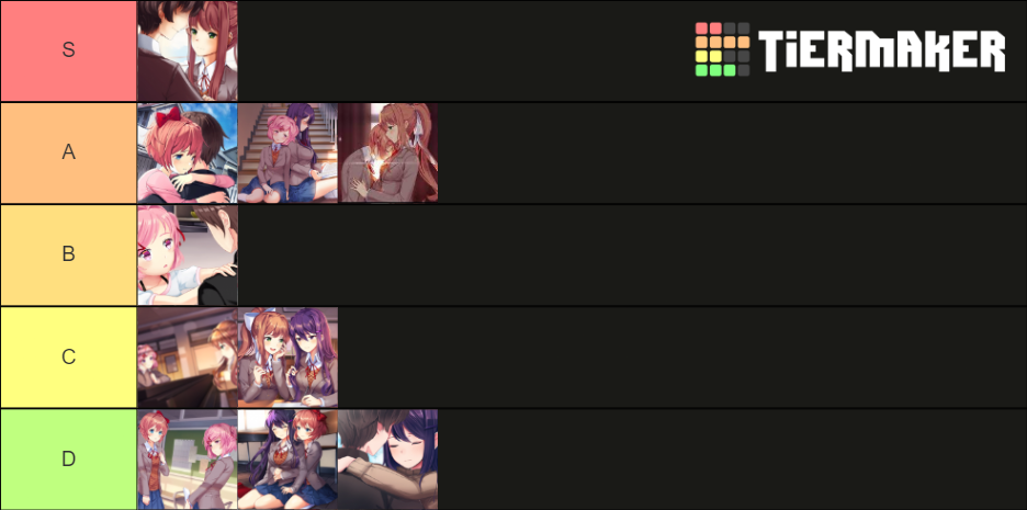 DDLC Ship Tier List (Community Rankings) - TierMaker