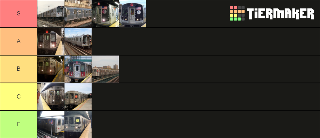MTA Subway Cars (R32's-R179's) Tier List (Community Rankings) - TierMaker
