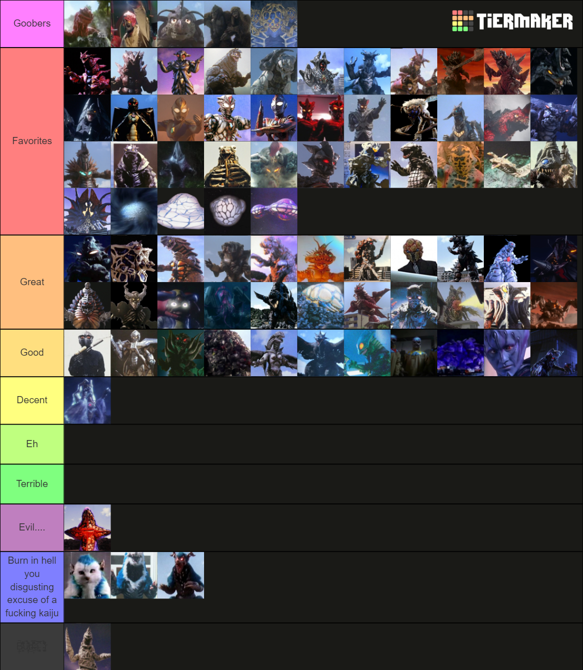 Ultraman Dyna Kaiju/Seijin TierList! Tier List (Community Rankings ...