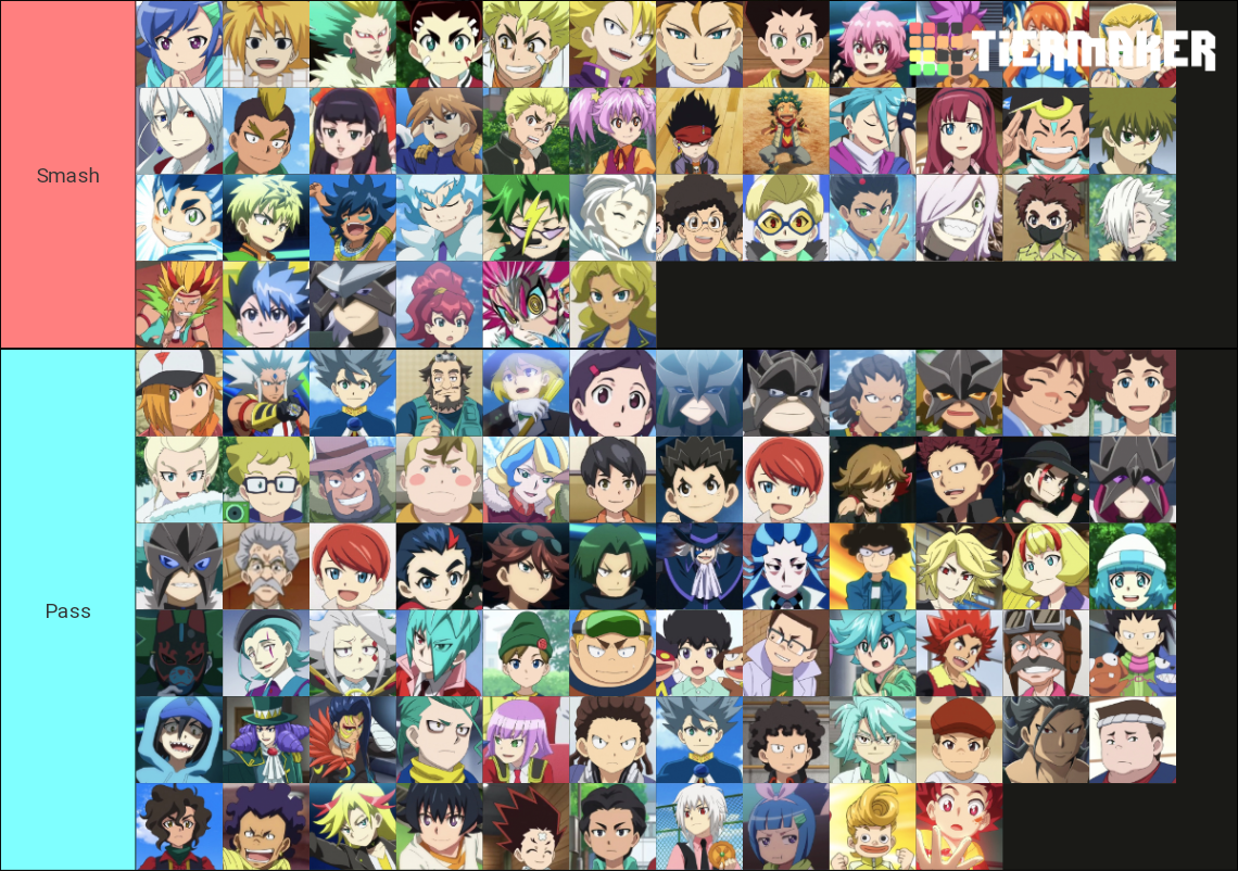 beyblade burst characters Tier List (Community Rankings) - TierMaker