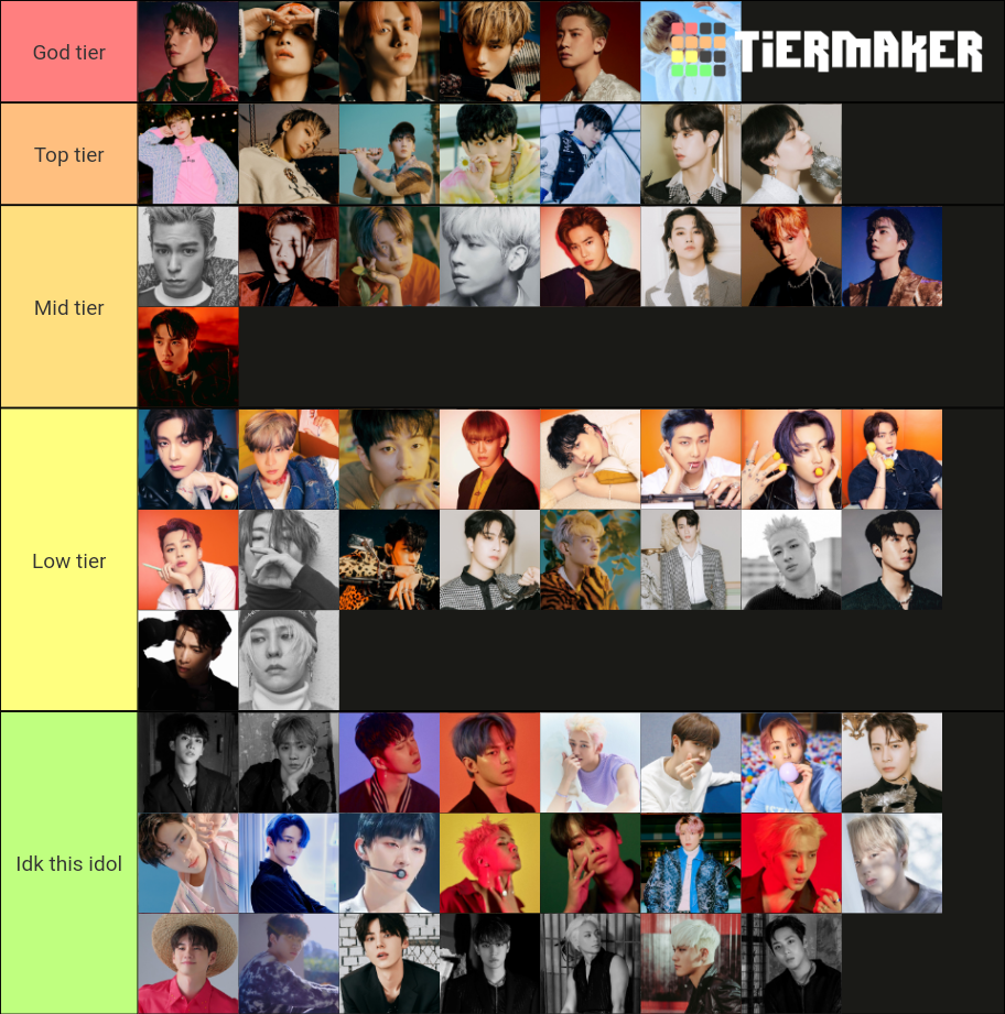Kpop Male Idols Tierlist Tier List (Community Rankings) - TierMaker