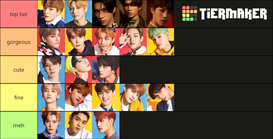 nct visuals Tier List (Community Rankings) - TierMaker