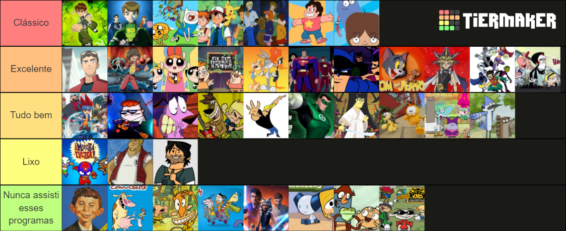 Golden Age of Cartoon Network Tier List (Community Rankings) - TierMaker