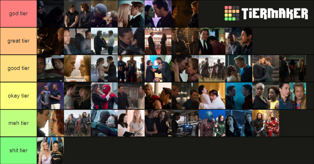 MCU ships Tier List (Community Rankings) - TierMaker