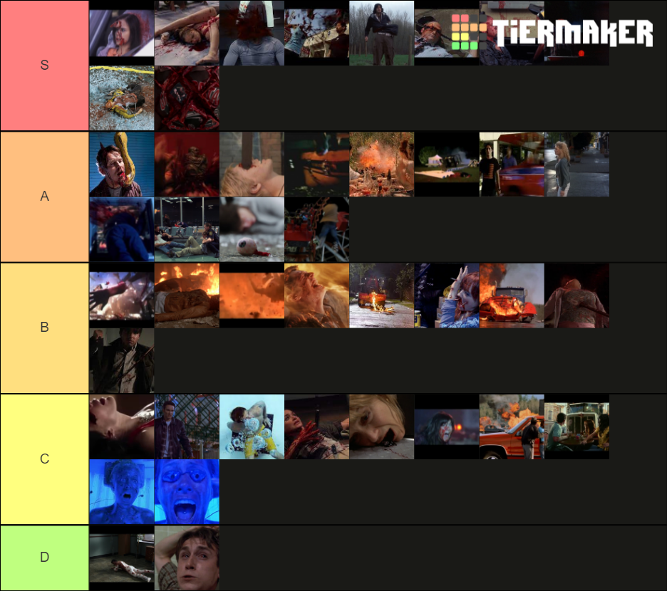 FINAL DESTINATION DEATHS Tier List (Community Rankings) - TierMaker
