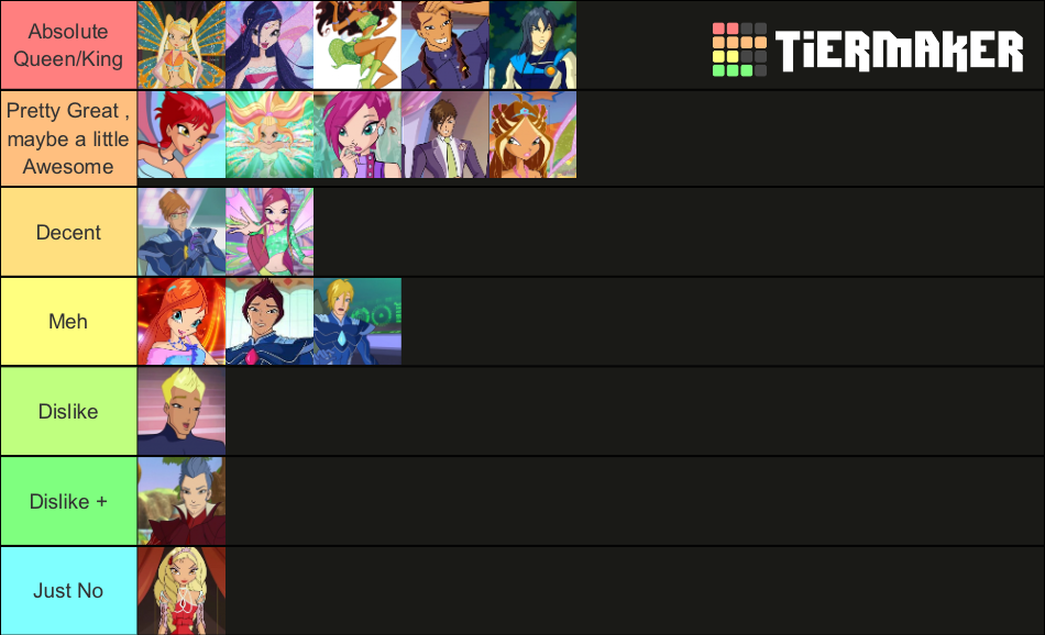 Winx Characters Tier List (Community Rankings) - TierMaker