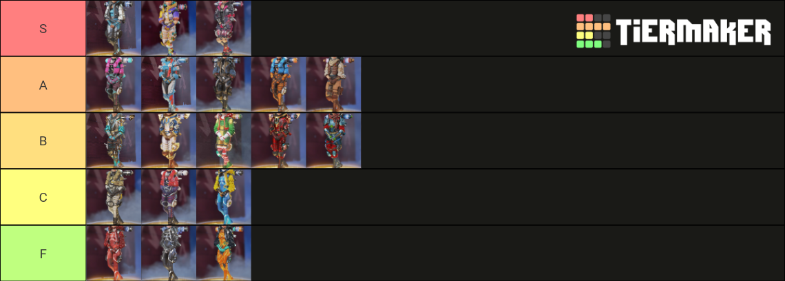 Wattson Legendary Skin Tierlist Tier List (Community Rankings) - TierMaker