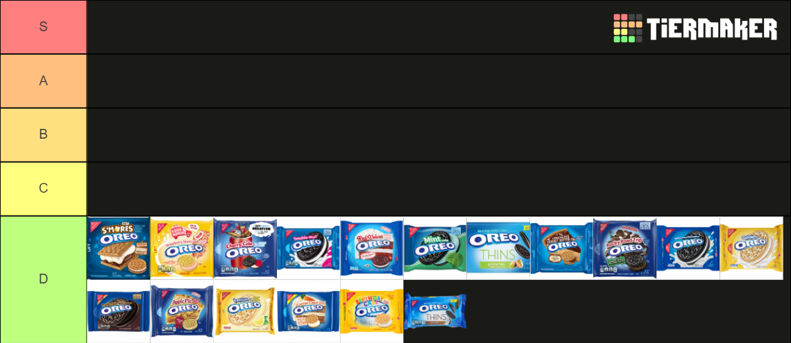 Oreo Tier List (Community Rankings) - TierMaker