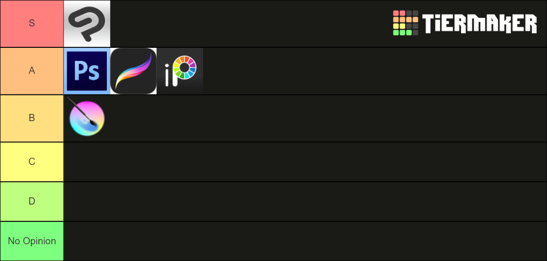 Drawing Program Tier List (Community Rankings) - TierMaker