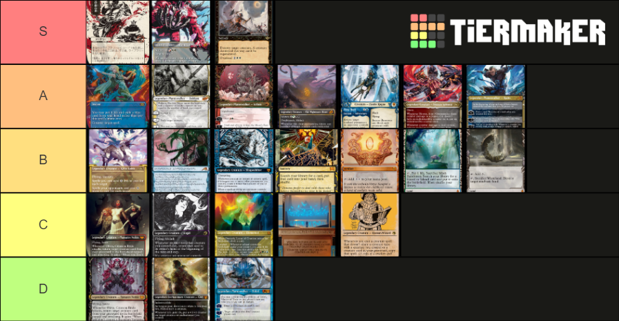MTG Showcase Frame Tierlist Tier List (Community Rankings) - TierMaker