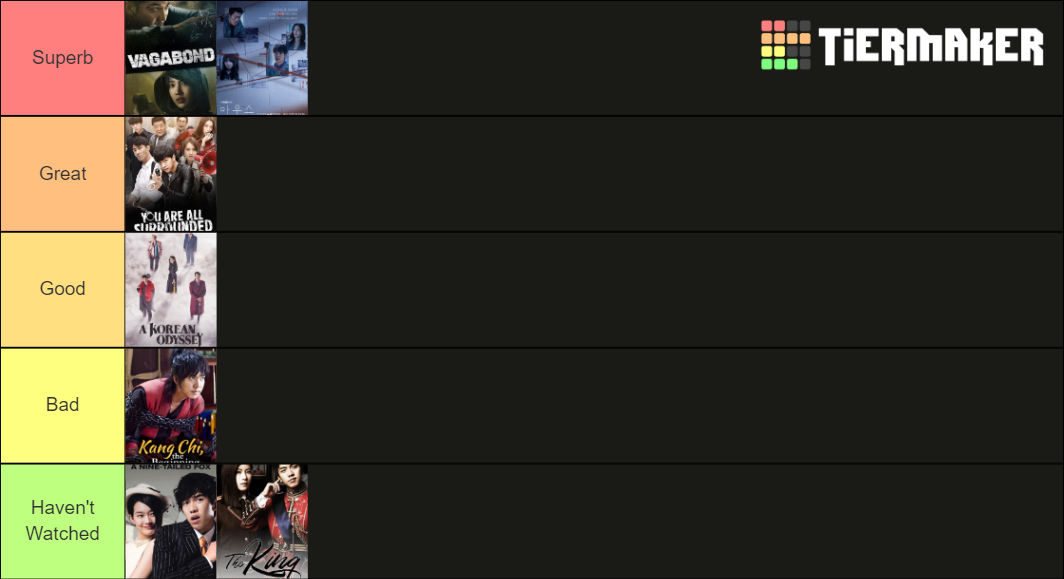 Lee Seung Gi Dramas Tier List (Community Rankings) - TierMaker
