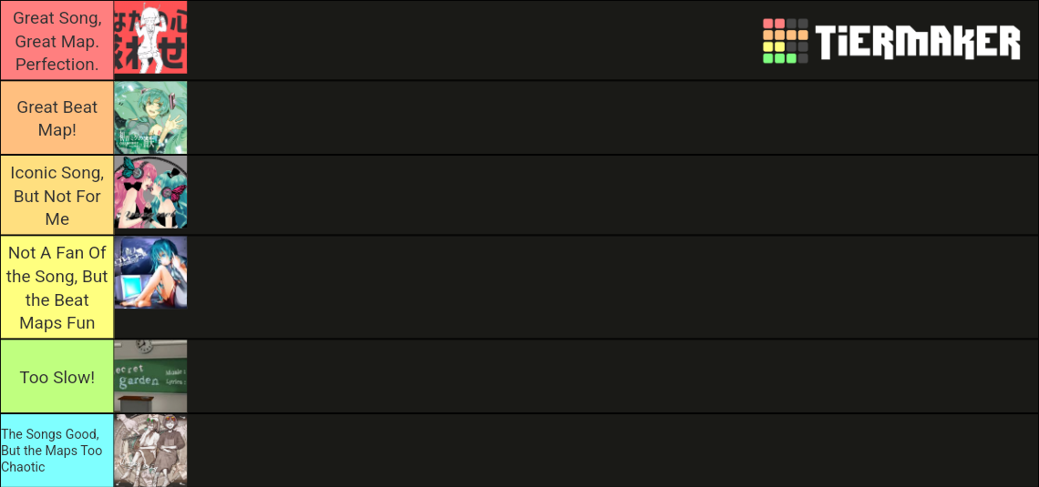 Every Project Diva Mega Mix Song Ranked Tier List (Community Rankings ...