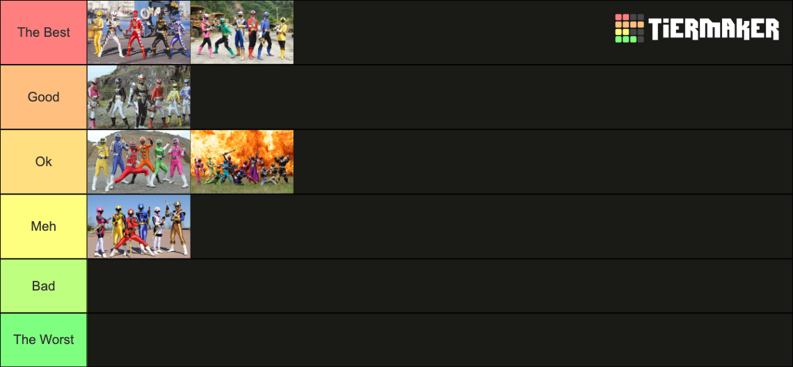 Every Super Sentai Season Tier List (Community Rankings) - TierMaker