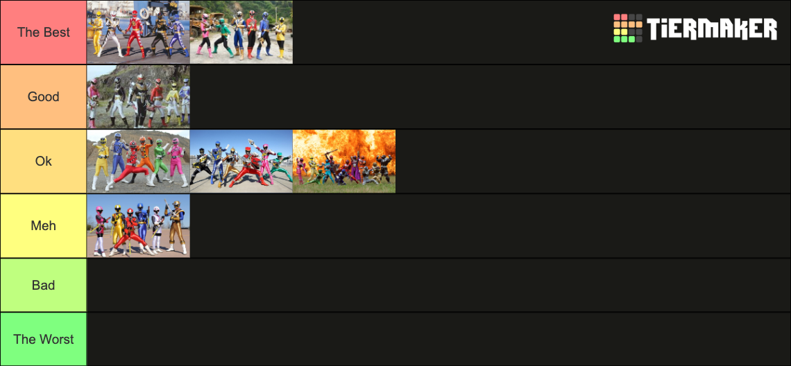 Every Super Sentai Season Tier List (Community Rankings) - TierMaker