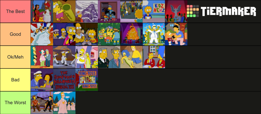 The Simpsons Season 9 . by tinchopps) Tier List (Community Rankings ...
