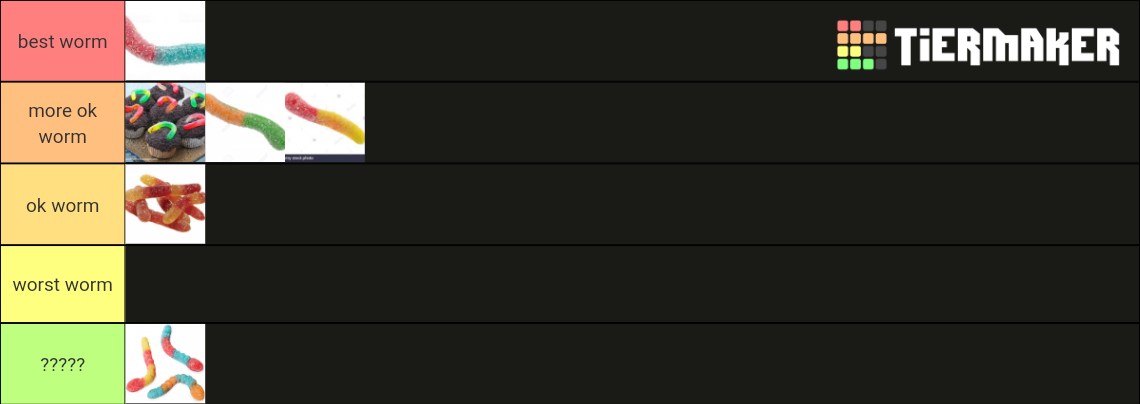 gummy worm Tier List (Community Rankings) - TierMaker