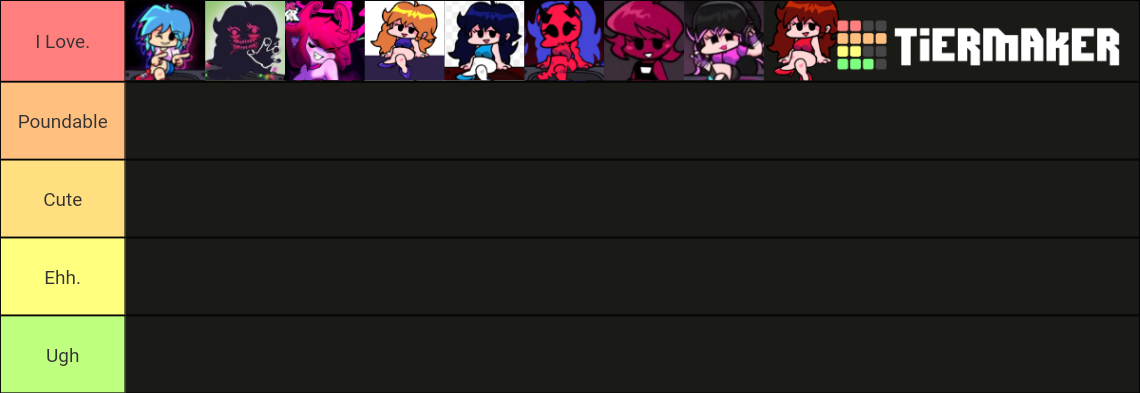 Hottest Girlfriend from FNF Tier List (Community Rankings) - TierMaker