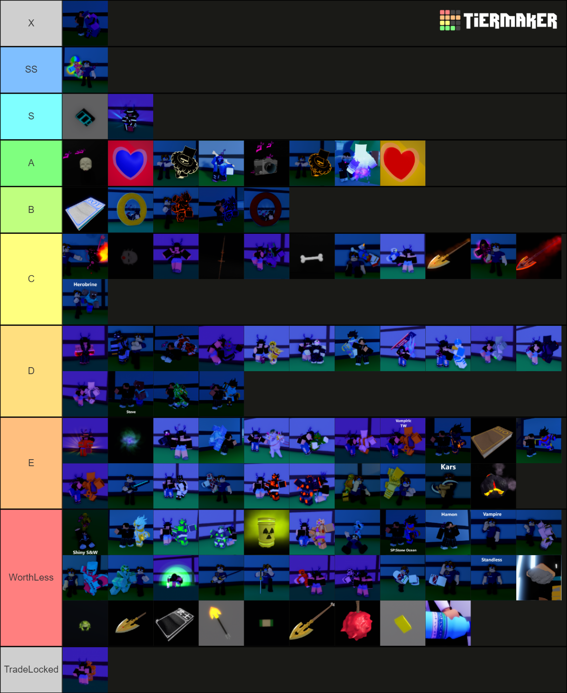 SA value tierlis part 3 Tier List (Community Rankings) - TierMaker