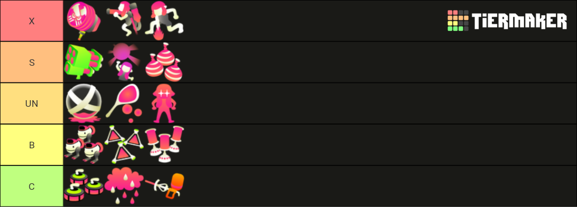 Splatoon 2 Specials Tier List (Community Rankings) - TierMaker