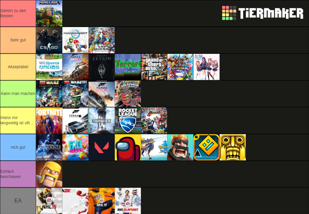 Hype Video Games Tier List (Community Rankings) - TierMaker