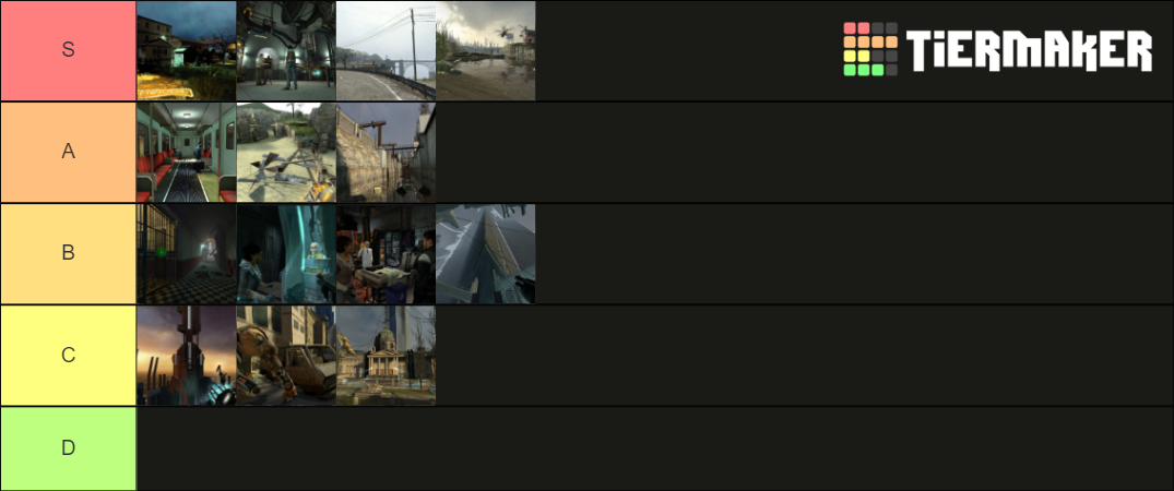 Half-Life 2 Chapters Tier List (Community Rankings) - TierMaker