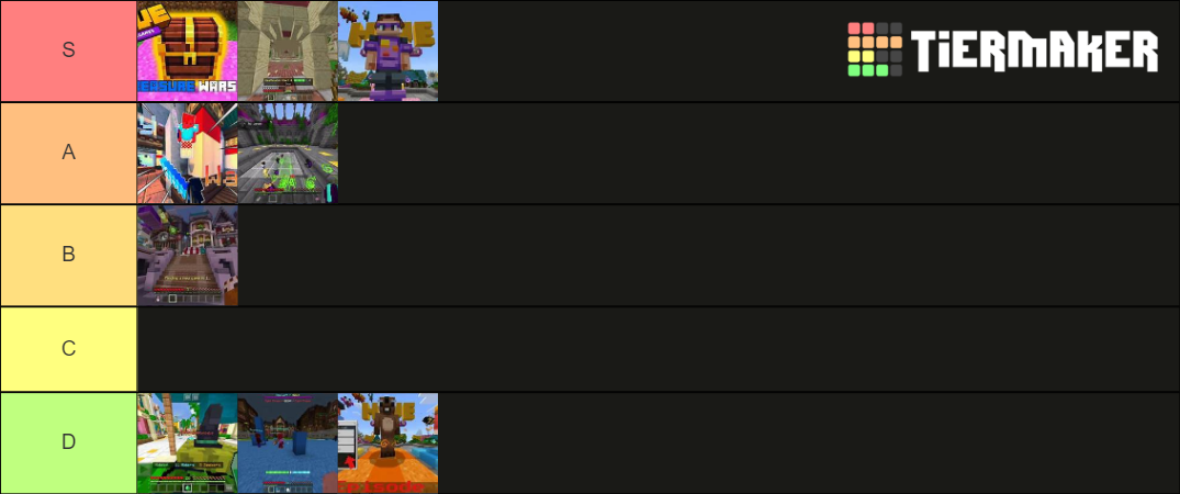 hive gamemodes Tier List (Community Rankings) - TierMaker