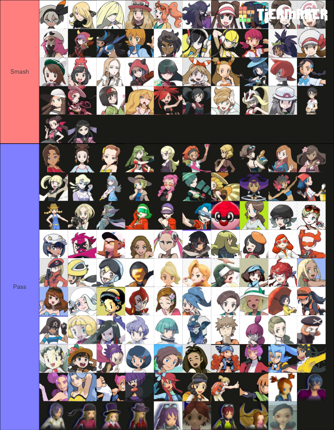 Best of Pokemon Waifus (Including Trainer NPCs) Tier List (Community ...