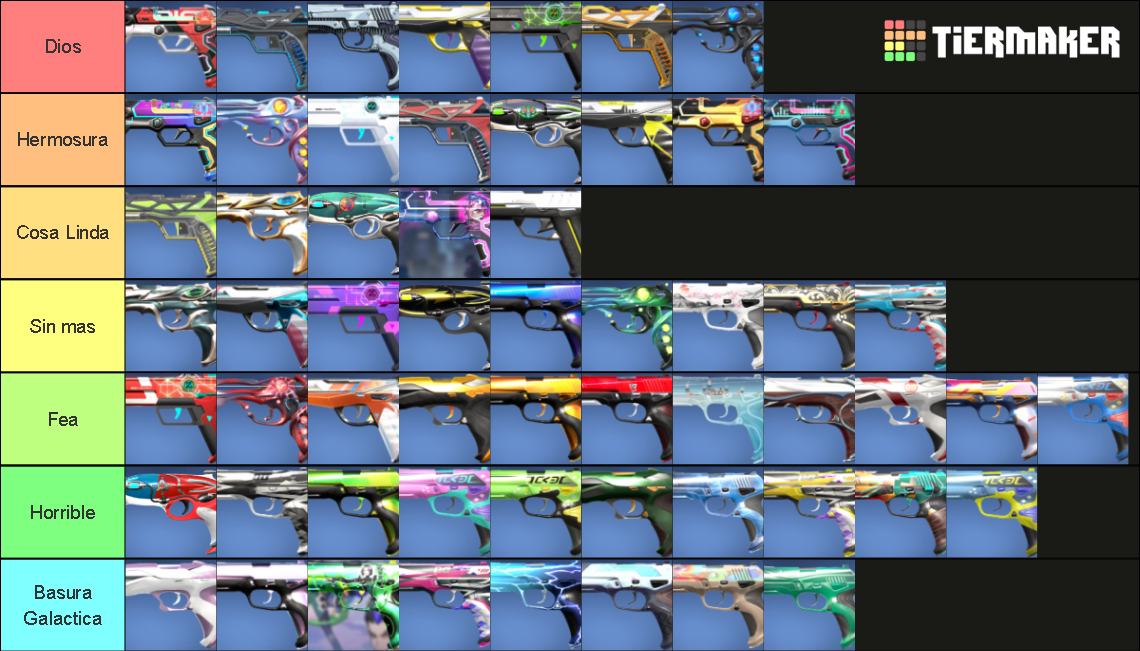 Skins Classics Valorant (08/2022) Tier List (Community Rankings ...