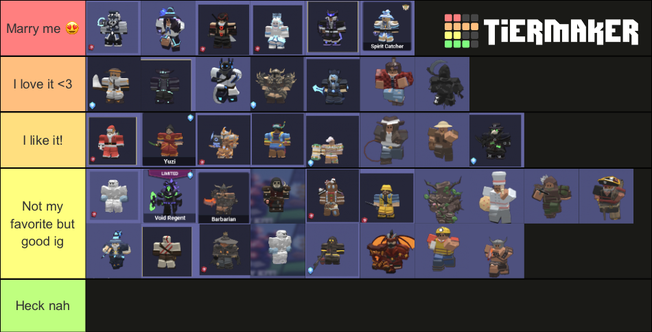 Roblox bedwars kit (up to date) SEASON 3 update Tier List (Community ...