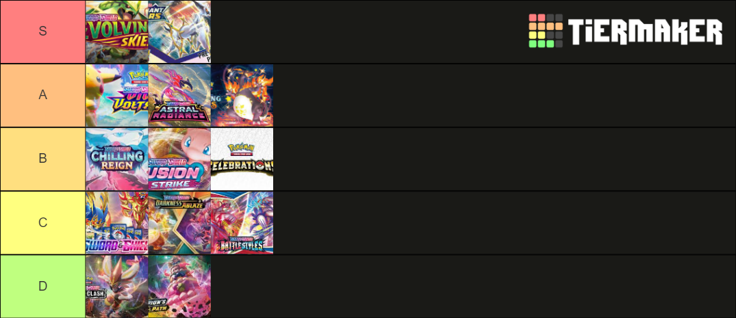 Pokémon TCG SWSH ranked Tier List (Community Rankings) - TierMaker