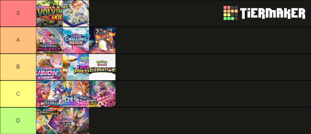Pokémon TCG SWSH ranked Tier List (Community Rankings) - TierMaker