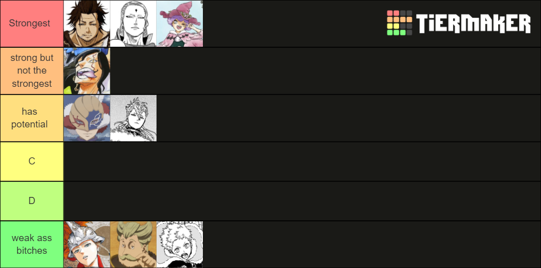 Black Clover Magic Knight Captains Tier List (Community Rankings ...