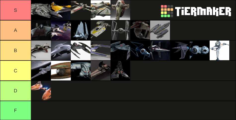 Star Wars Starships Tier List (Community Rankings) - TierMaker
