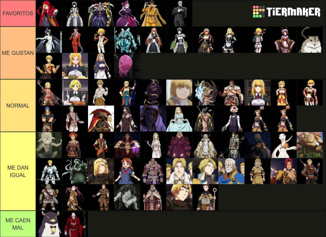 overlord Tier List (Community Rankings) - TierMaker