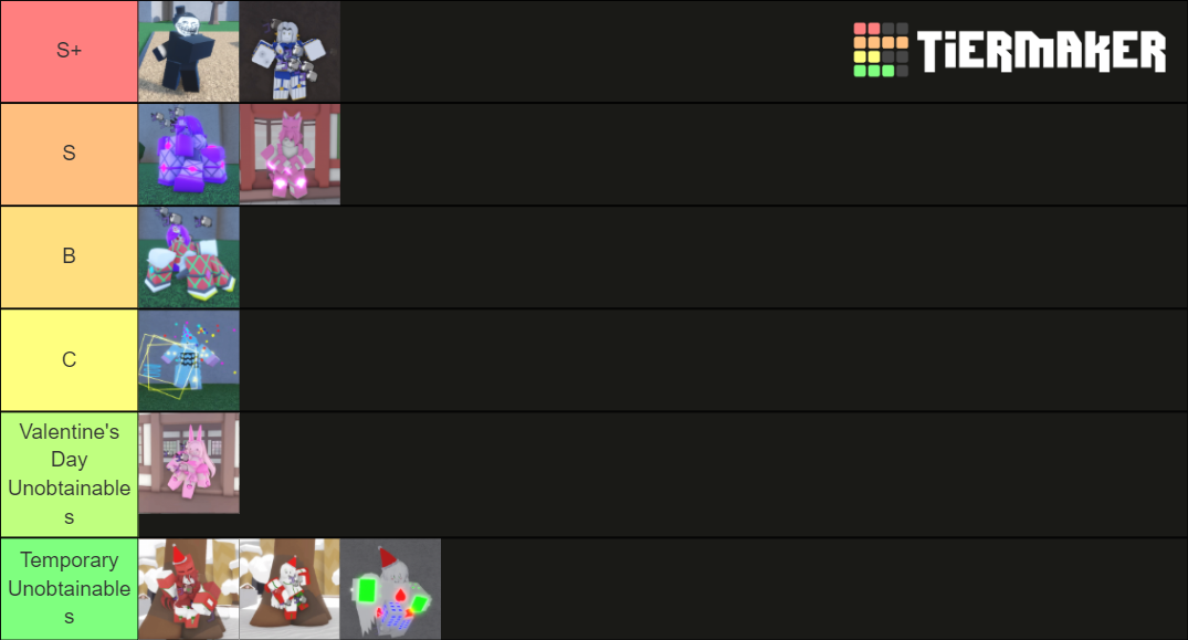 Unob !! Tier List (Community Rankings) - TierMaker