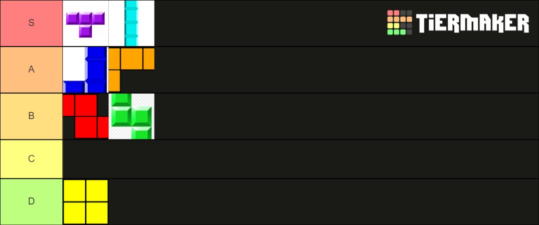 Tetris Blocks Tier List (Community Rankings) - TierMaker