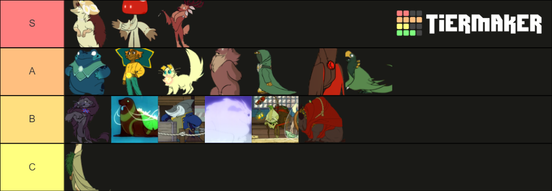 Spiritfarer Characters Tier List (Community Rankings) - TierMaker