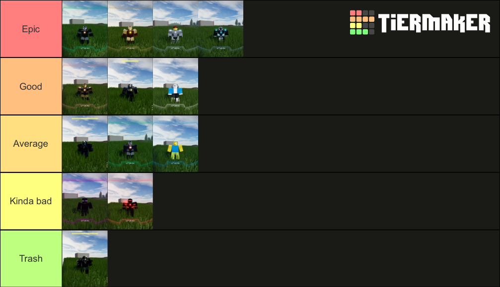 The Iron Man Battlegrounds Tier List (Community Rankings) - TierMaker