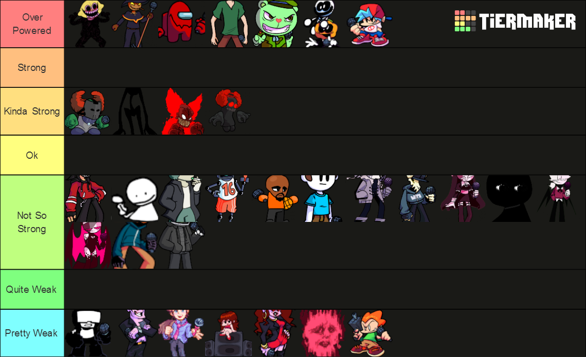 FNF characters ranked by power Tier List (Community Rankings) - TierMaker