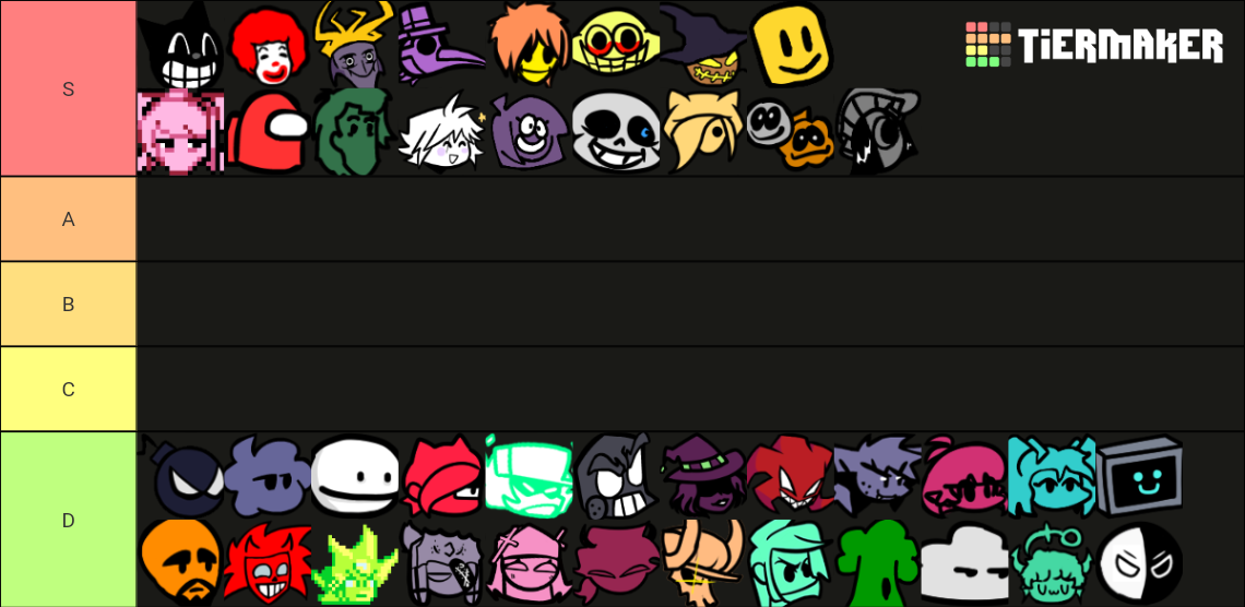 Friday Night Funkin' Characters Tier List (Community Rankings) - TierMaker