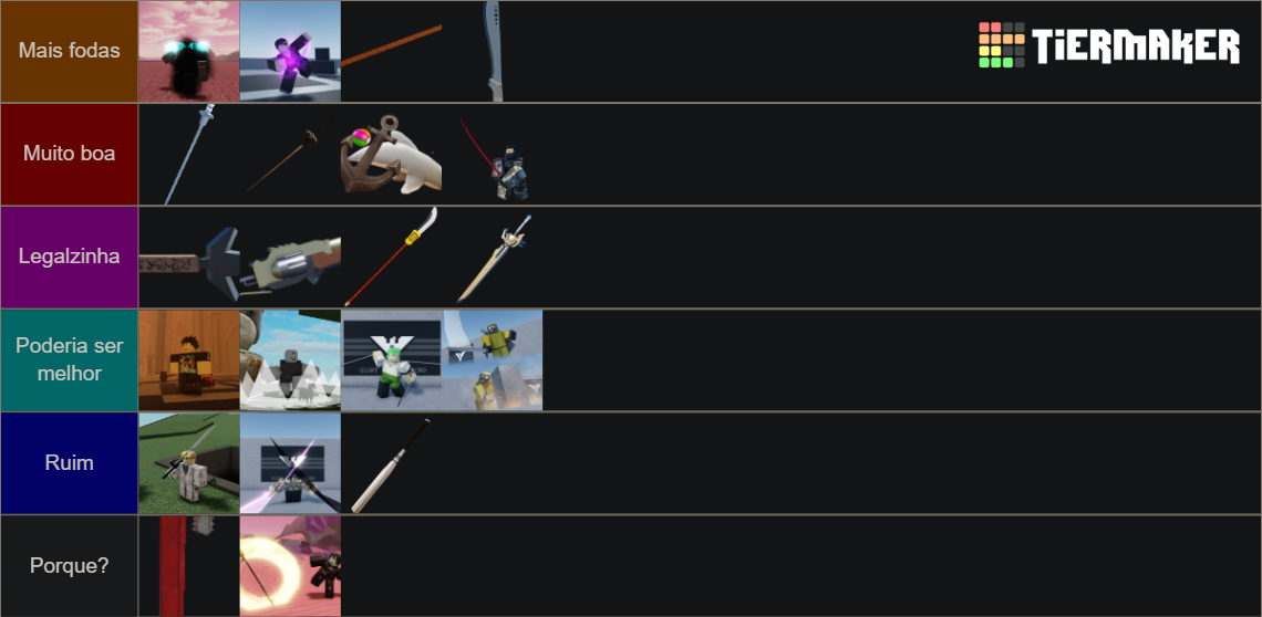 Armas do allusion Tier List (Community Rankings) - TierMaker