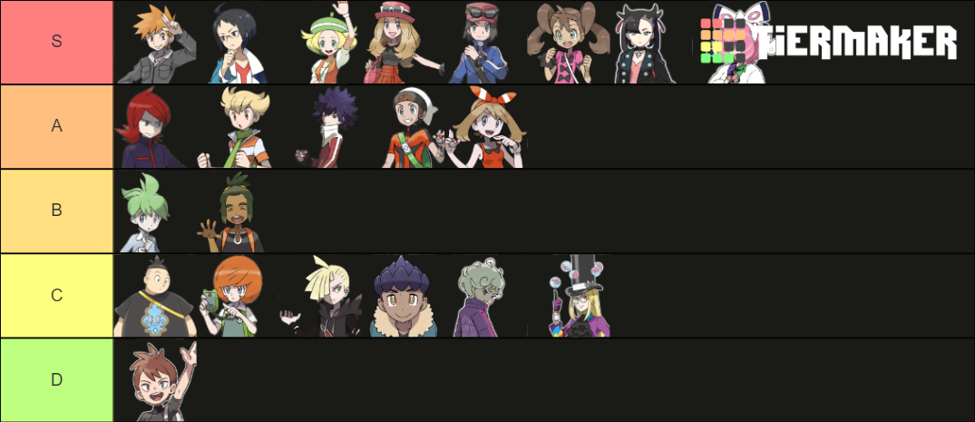 Pokemon Rivals Tier List (Community Rankings) - TierMaker
