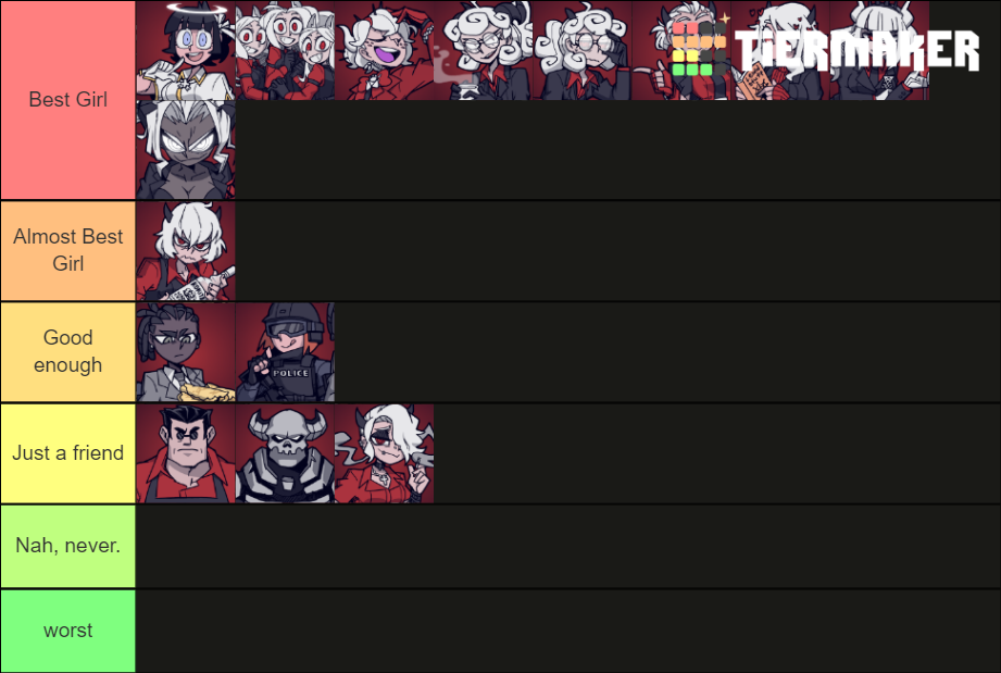 Helltaker Waifu Tier-List Tier List (Community Rankings) - TierMaker