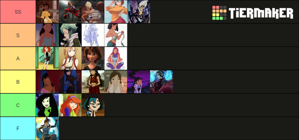 Baddest Cartoon/Anime Characters Tier List (Community Rankings) - TierMaker
