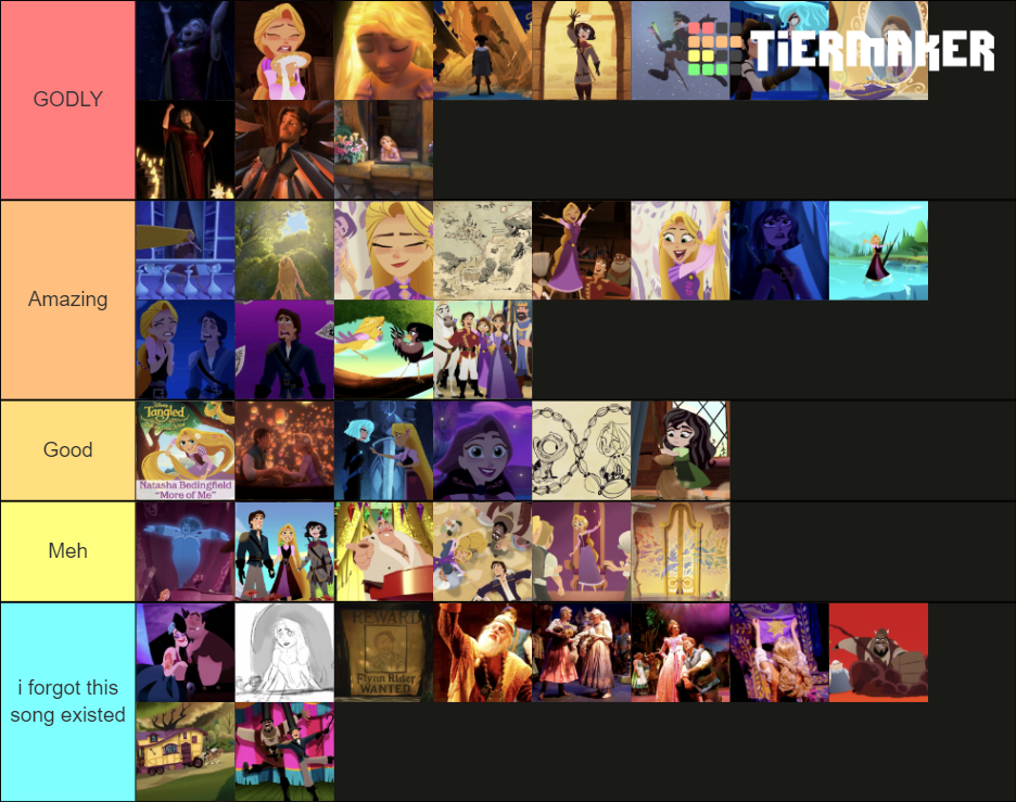 Every Tangled Song Tier List (Community Rankings) - TierMaker