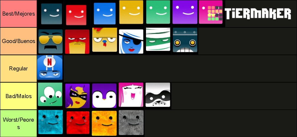 Netflix Classic Icons/Iconos Clásicos De Netflix Tier List (Community ...