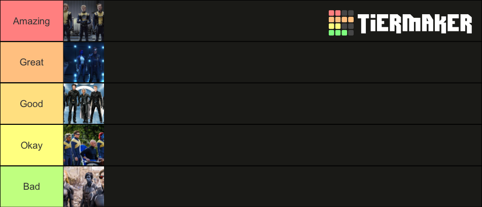 X-Men Uniforms Tier List (Community Rankings) - TierMaker