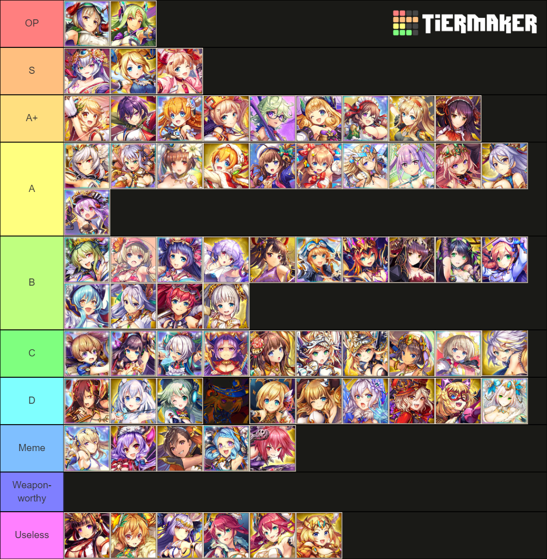 KHP ToF TL + DMM Tier List (Community Rankings) - TierMaker